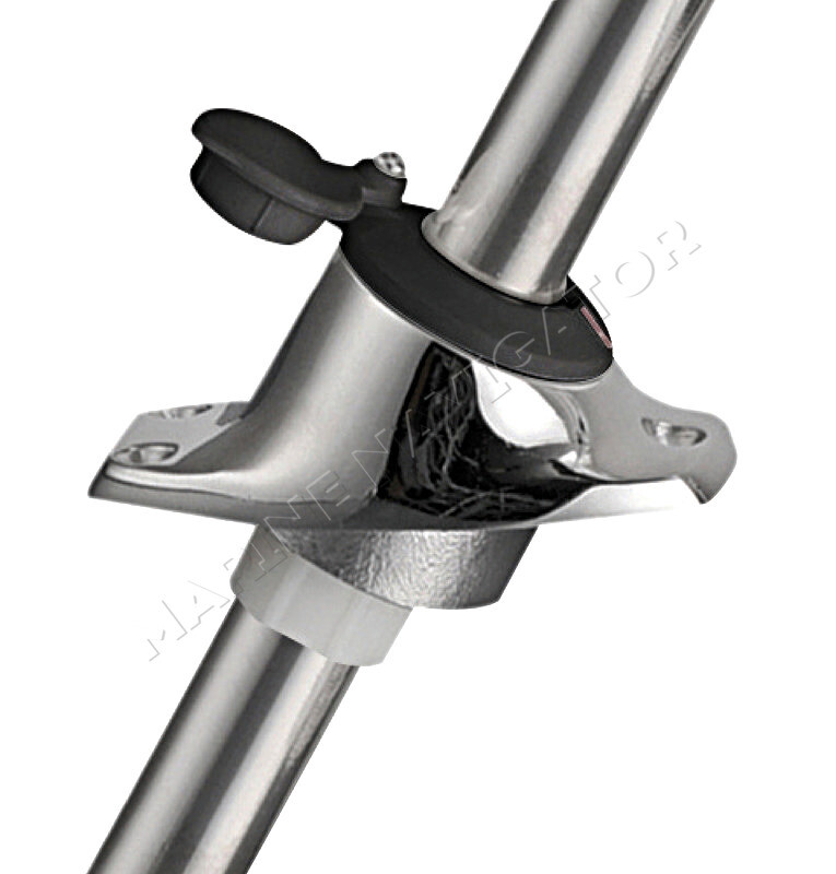 Osculati Black Plastic Telescopic Pole with Flag Eyelets 60cm 12/24V 1 ...