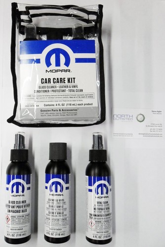 New Mopar 3 Piece Interior Car Cleaning Detailing Kit Chrysler Jeep ...