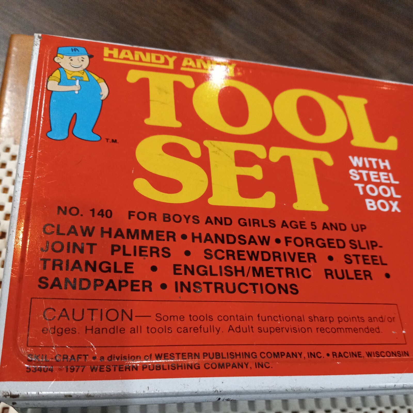 Handy Andy Tool Set (1977)with Steel Tool Box and Partial Tools Skil ...