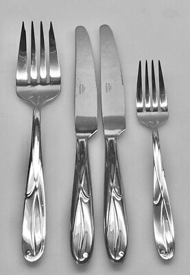 SILVERWARE ~ MIKASA 4 Pc Replacement / Filler lot ~ Cocoa Blossom Fork ...