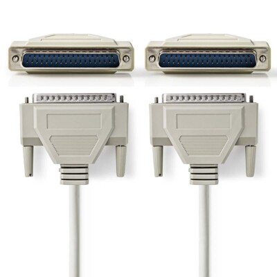 1m Serial Cable D-sub 37 Pin Male to Male Lead D Sub 37-pin for ...