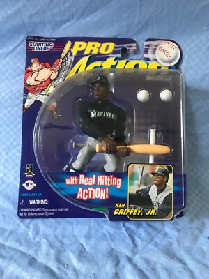 *Starting LineUp Figure w/Real Hitting Action Ken Griffey Jr Pro BRAND ...