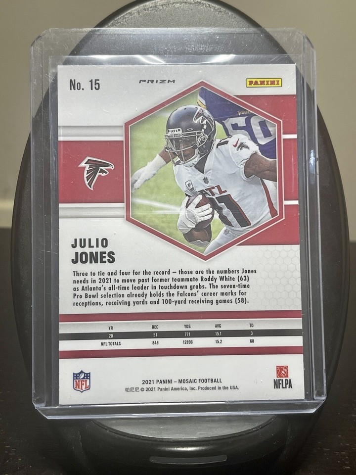 Julio Jones 2021 Panini Mosaic Silver Mosaic #15 Atlanta Falcons | eBay