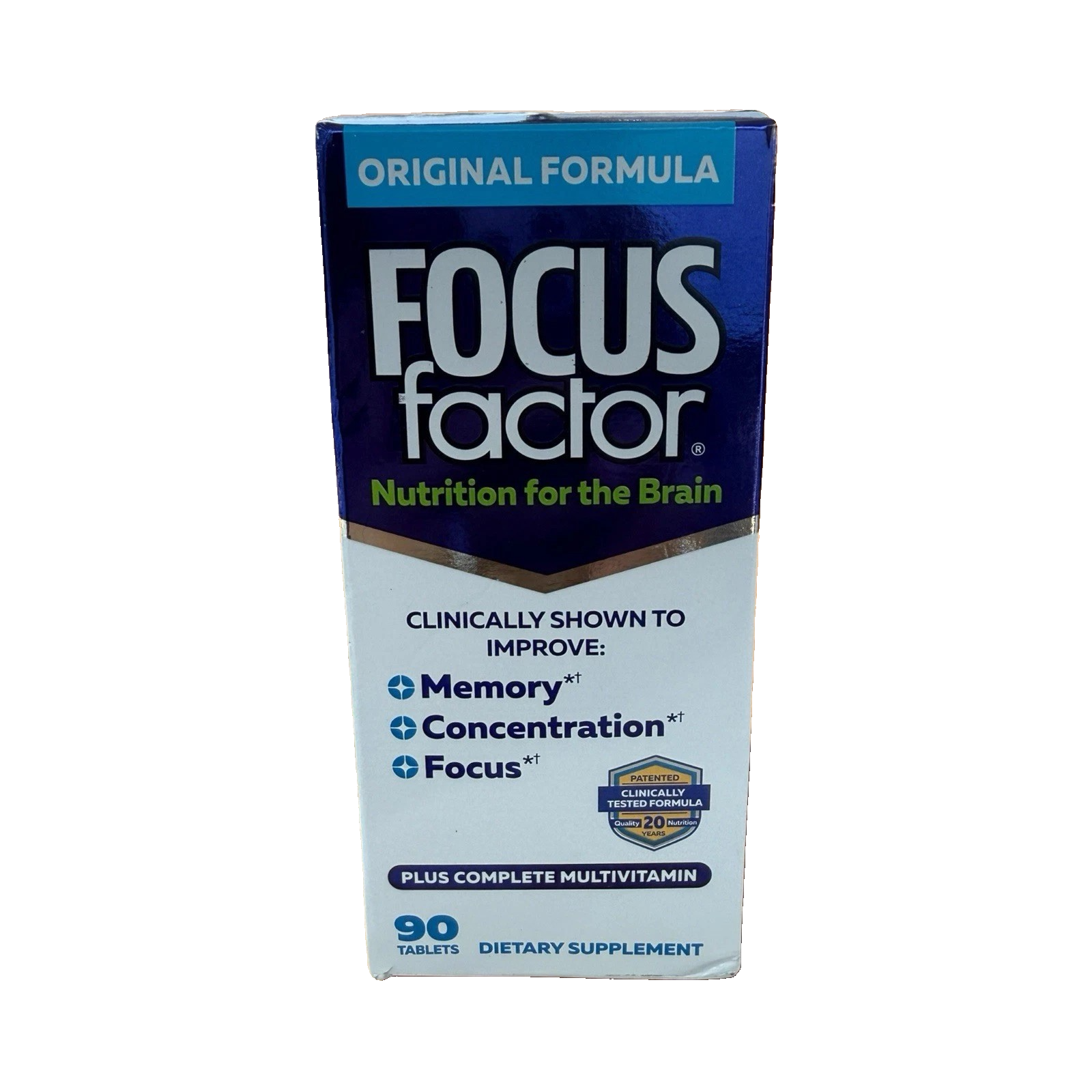 Focus Factor Nutrition for The Brain 90 Tablets Exp 07/2028 New In Box ...
