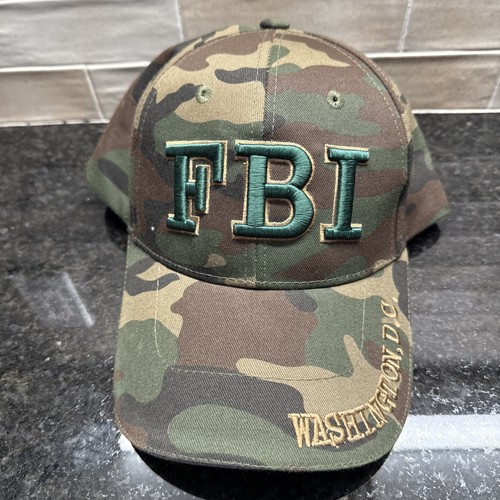 FBI Hat Cap Strapback Camo Washington D.C. Dad Police Quantico Kash ...