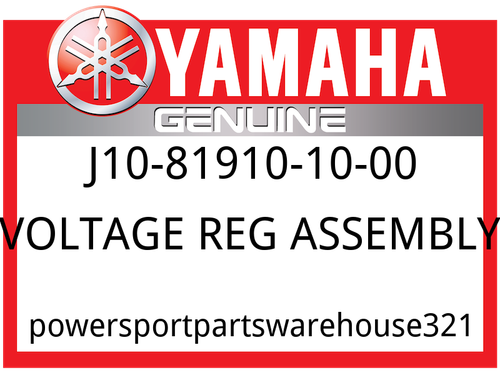 Yamaha OEM Part J10-81910-10-00 VOLTAGE REG ASY | eBay