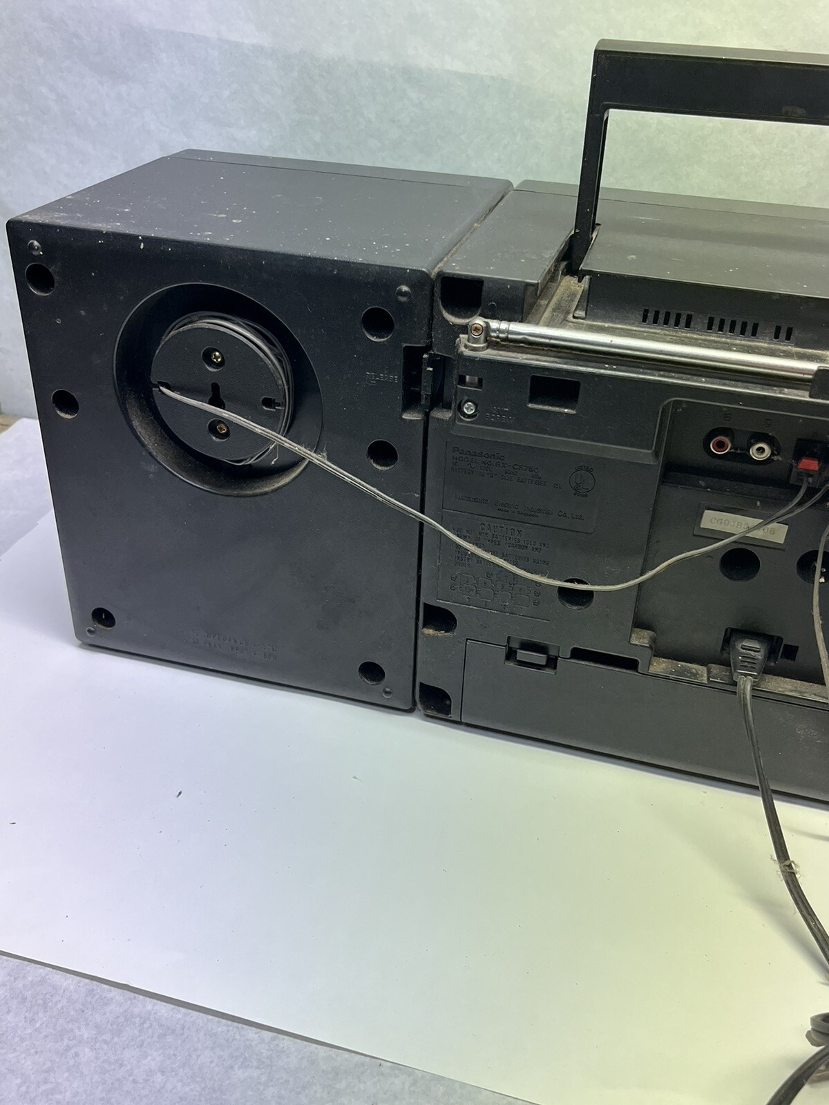 Vintage Panasonic RX-CS750 Portable Stereo Component System Boombox ...