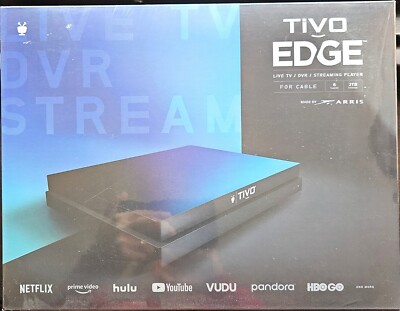 TiVo Edge 4K - 6 tuners, 2TB Cable DVR - (RD6E20) W/ Lifetime Service ...