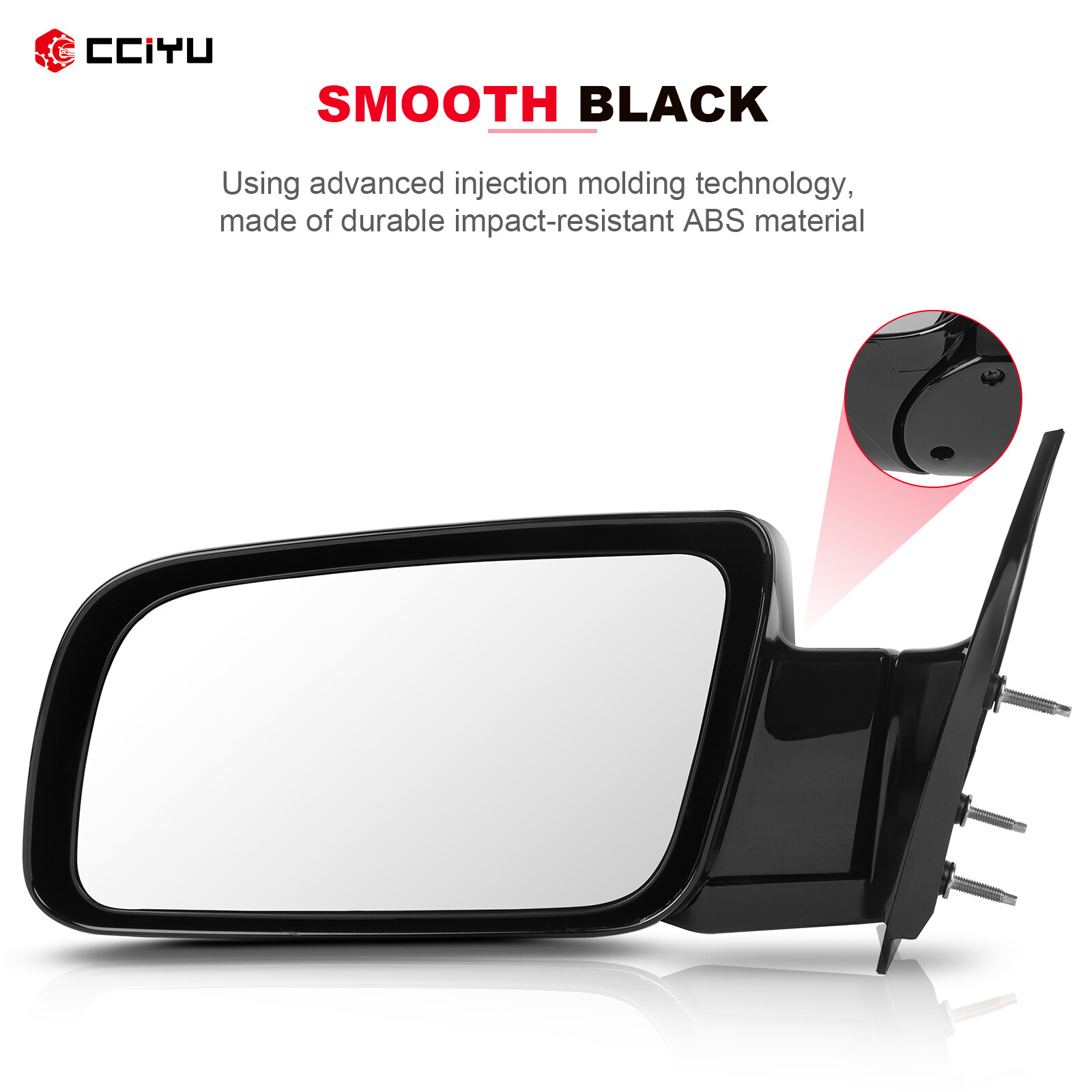 Manual Mirrors View Pair For 88-98 GMC Chevy Pickup Truck Fold Black ...
