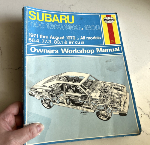 Haynes Subaru 1971-1979 Owners Workshop Manual Book Paperback vintage ...