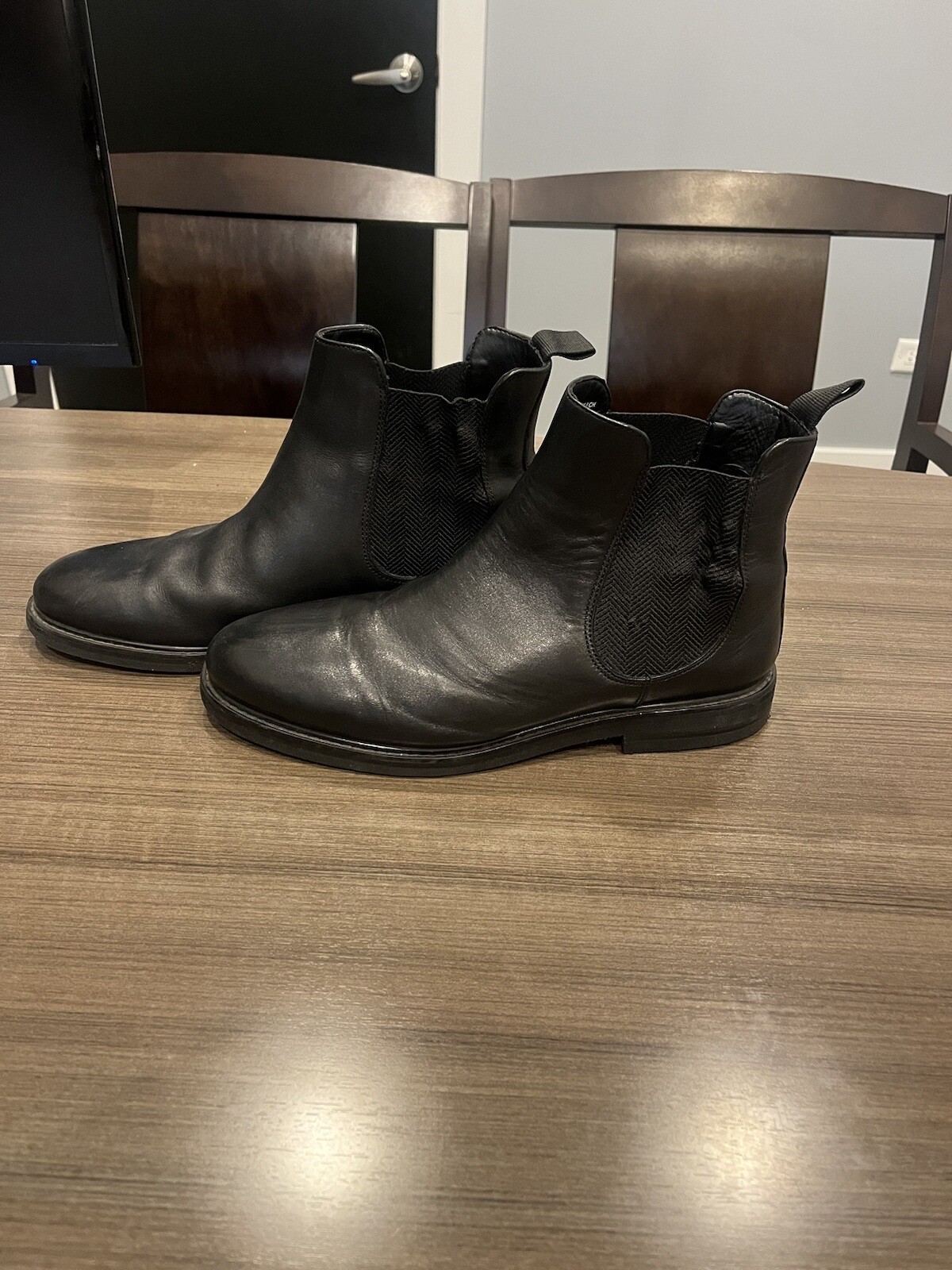 Men’s Kenneth Cole New York Tully Chelsea Boots Black Size 9 Leather | eBay