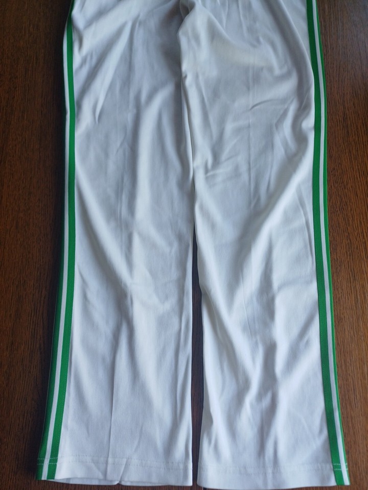 Adidas Vtg VENTEX France First Pants White Green Track Bottom RRR 70s ...