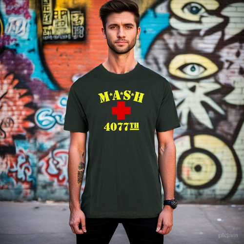 MEN WOMENS TEE TSHIRT M*A*S*H MASH ARMY COOL GIFT FAN TV PARTY SHOW ...