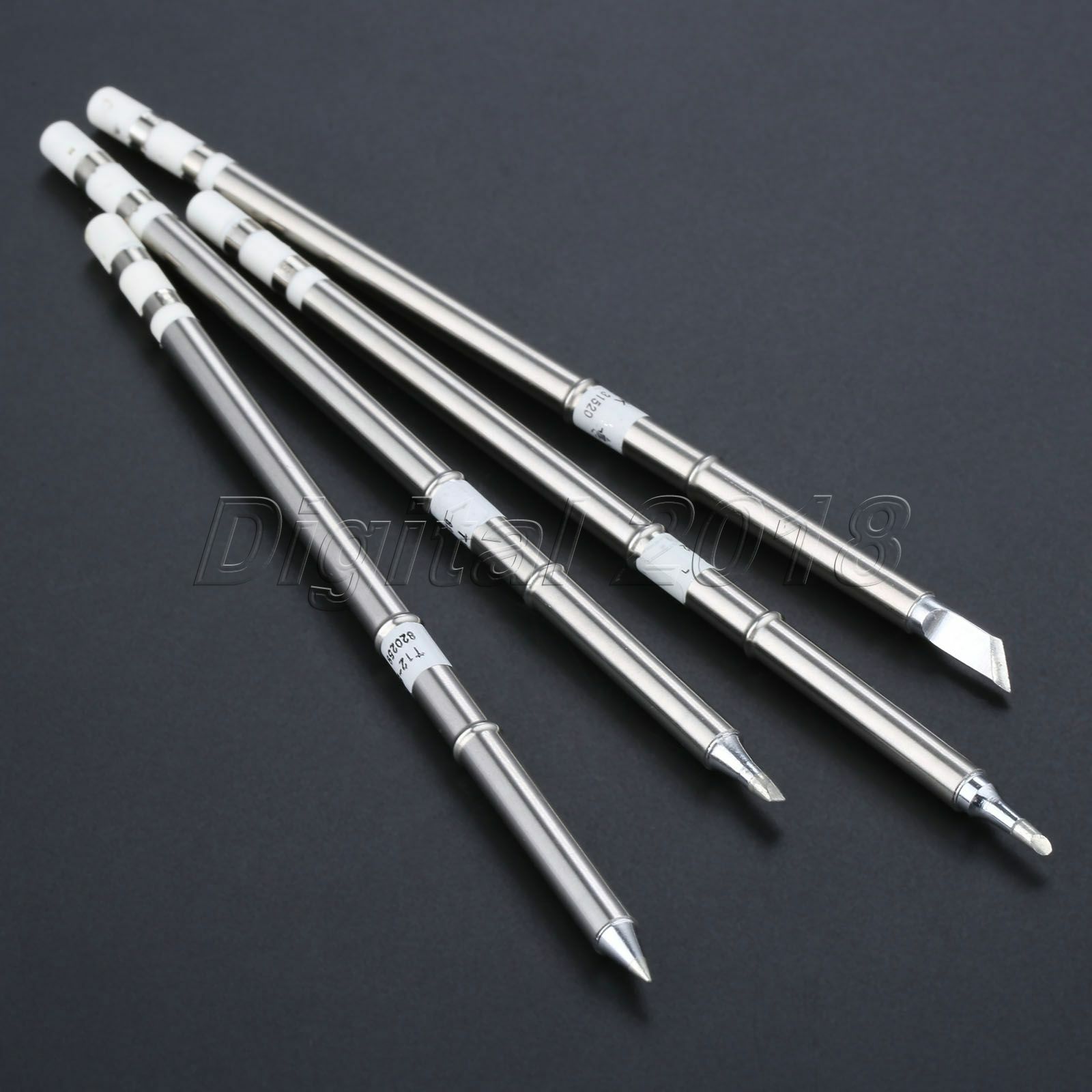 4pcs T12 Series T12-K T12-B T12-D24 T12-BC2 Soldering Solder Iron Tip ...