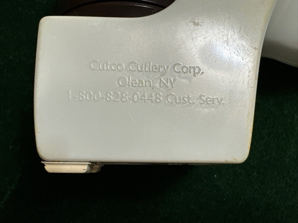 Cutco Knife Sharpener # 82 Pearl White Handle Pull Through Made in USA ...