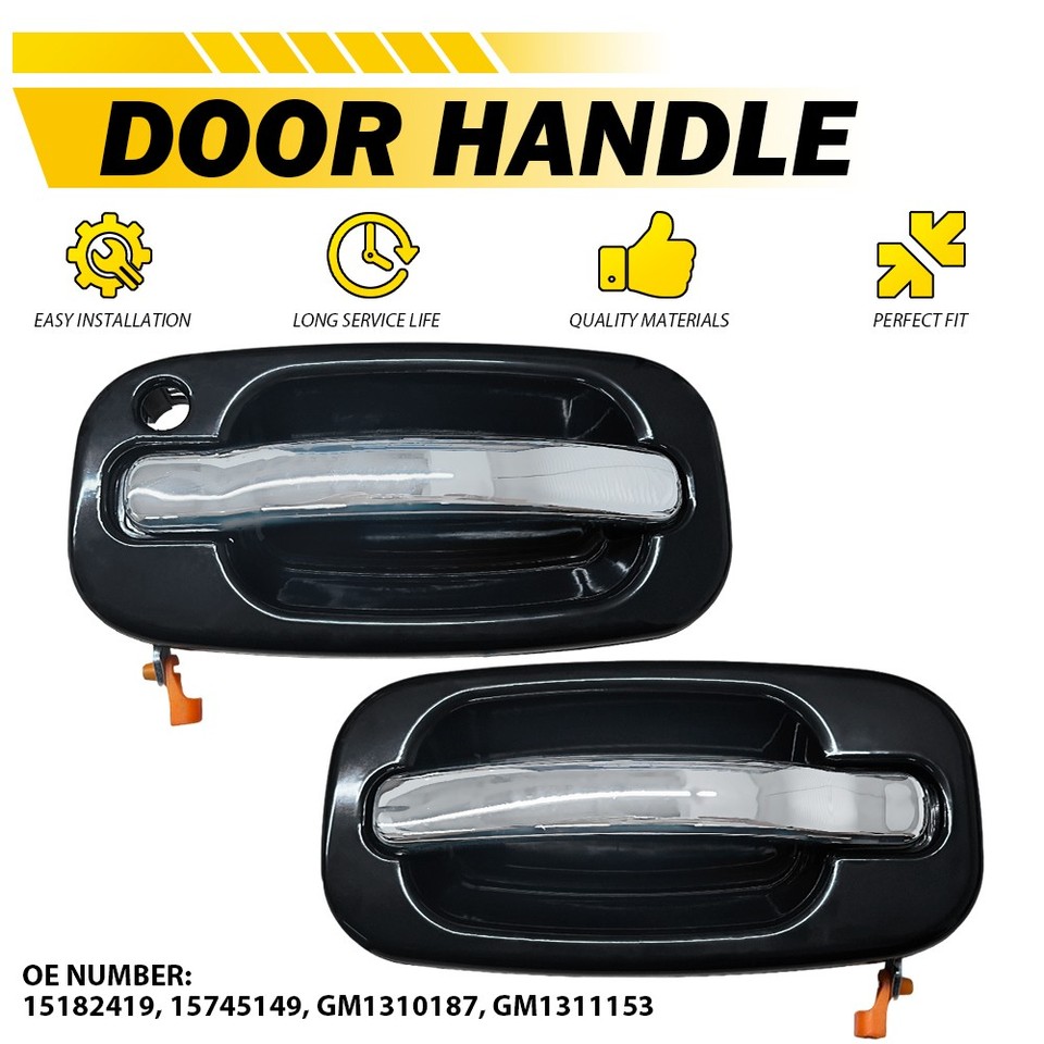 2PC Exterior Door Handle Front LH RH For 1999-06 Chevrolet Silverado ...
