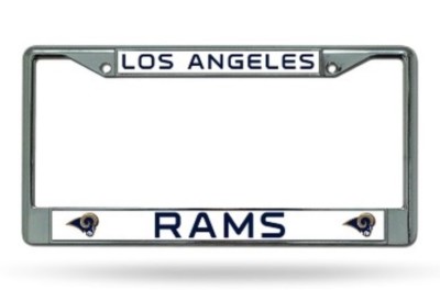 Los Angeles Rams Chrome License Plate Frame | eBay