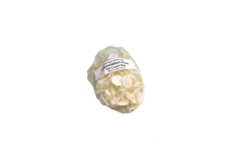 Crawl Space Foundation Pins™ 100 Ct/pack, Vapor Barrier Fasteners | eBay