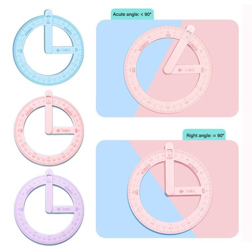 360 Degree Rotation Activity Ruler Plastic Angle Finder Students | eBay ...