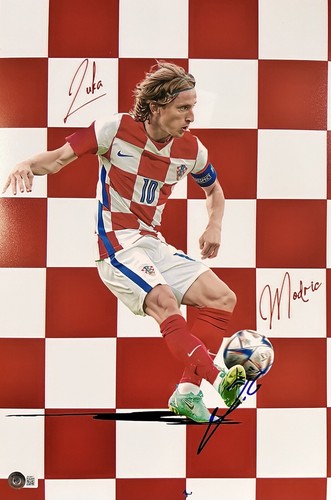 LUKA MODRIC SIGNED CROATIA PHOTO AUTOGRAPH 12x18 BECKETT BK48677 | eBay