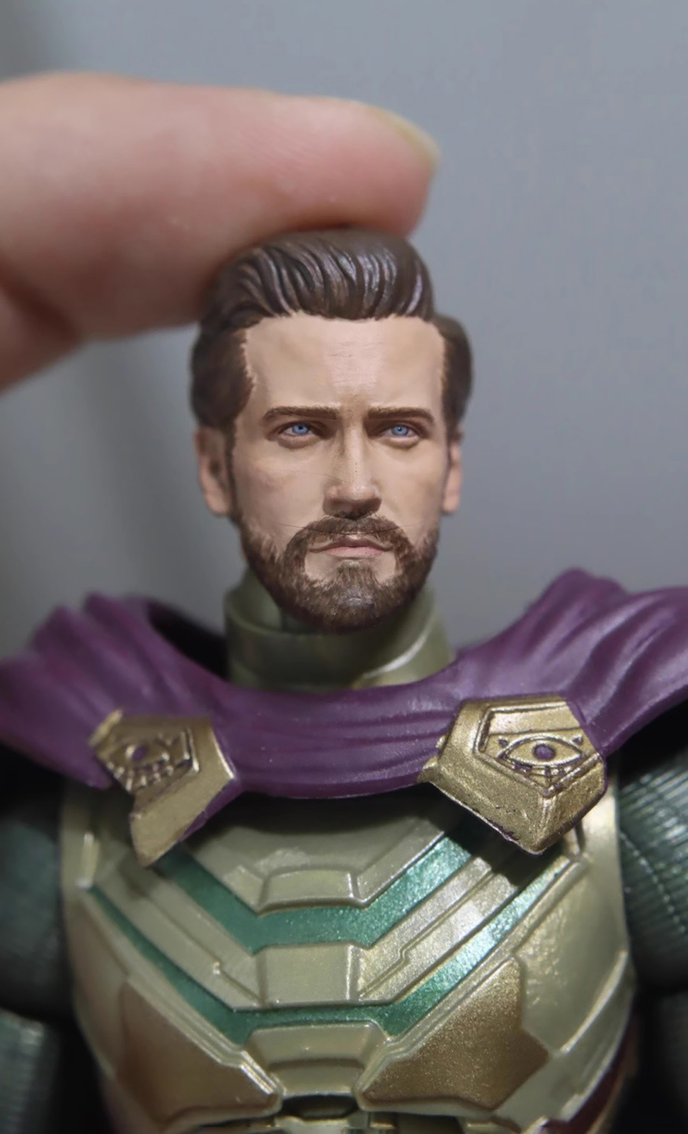 1/12 Mysterio Jake Gyllenhaal Head Carved Model Fit for 6'' ML Action ...