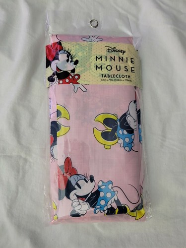 Minnie Mouse Tablecloth 52x70 Pink New Sealed Disney Minnie Mouse Table ...