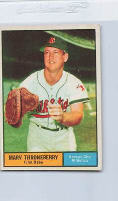1961 Topps #57 Marv Throneberry Athletics EX *DA-C5187 | eBay