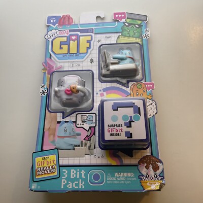 Oh My GIF Toy GIFS Gone Live 3 Bit Pack Animated Figures Cat Brand New ...