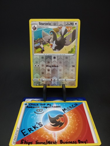 Staravia 118/172 Brilliant Stars Reverse Holo Uncommon Pokemon Card | eBay