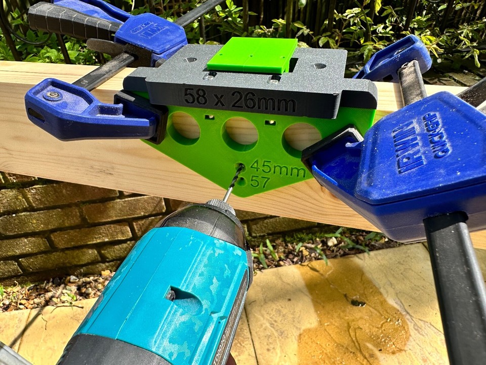 Tubular Latch Jig Router Template (for Howdens) | eBay UK