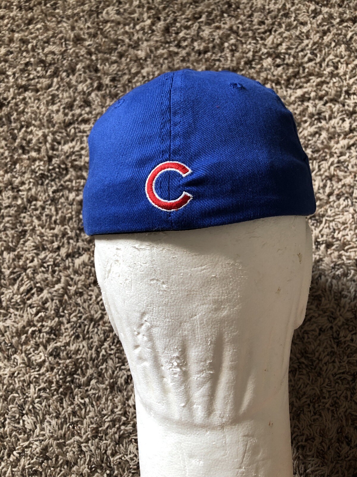 Nike Team Chicago Cubs Retro Cursive Logo Swoosh Blue Hat MLB OSFA EUC ...