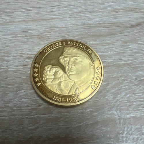 USA Medal General George S. Patton. JR 1885-1945 Gold Plate Coin | eBay