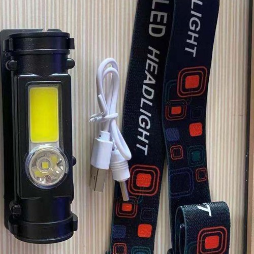 (Model 211)USB Charging Headlamp Powerful Flashlight Magnet LED ...