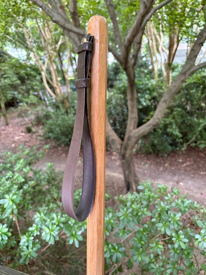 59.75" octagonal shaped wooden walking stick with strap | eBay