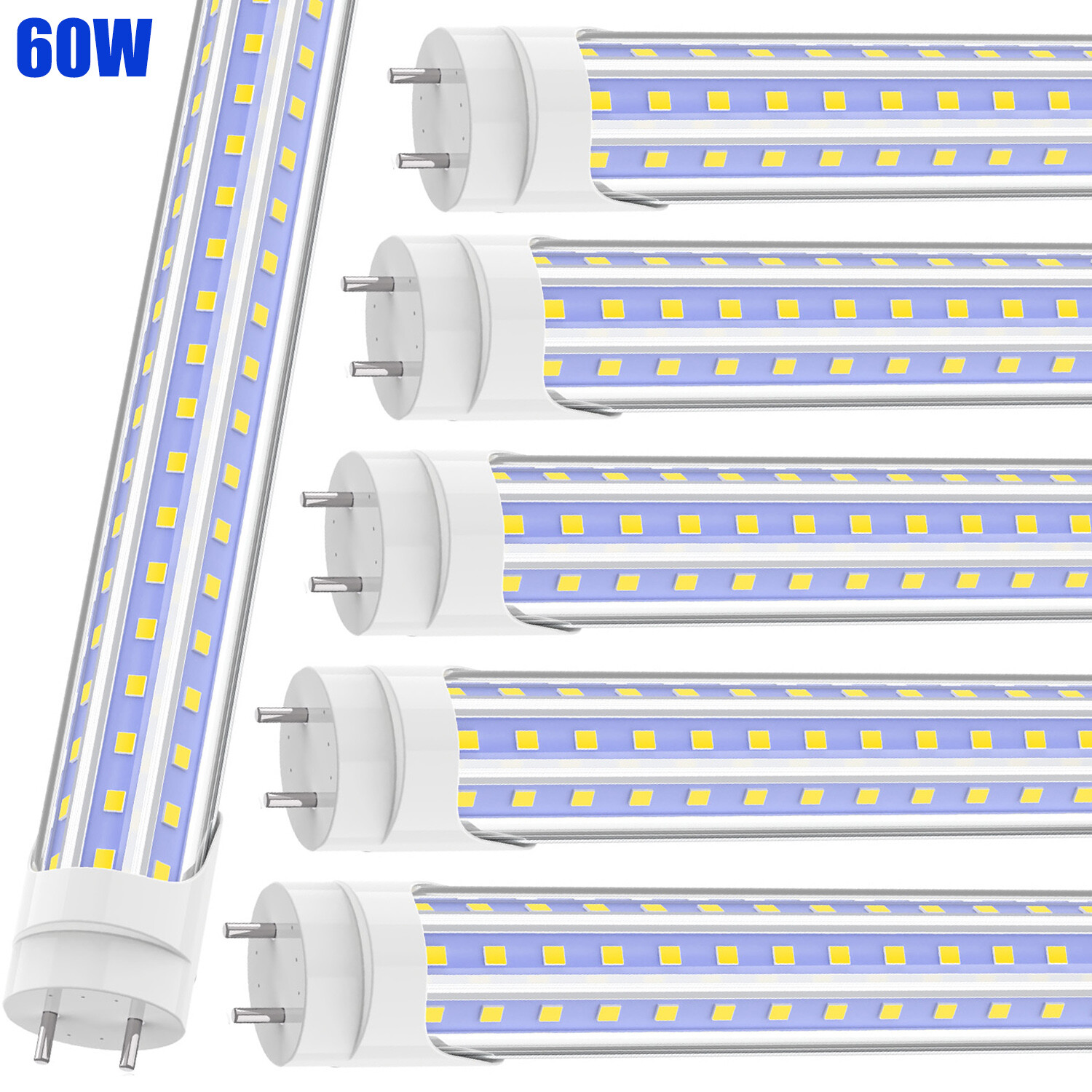 T8 LED Tube Lighting 4FT Fluorescent Light Bulbs 22W~60W G13 Bi-Pin ...