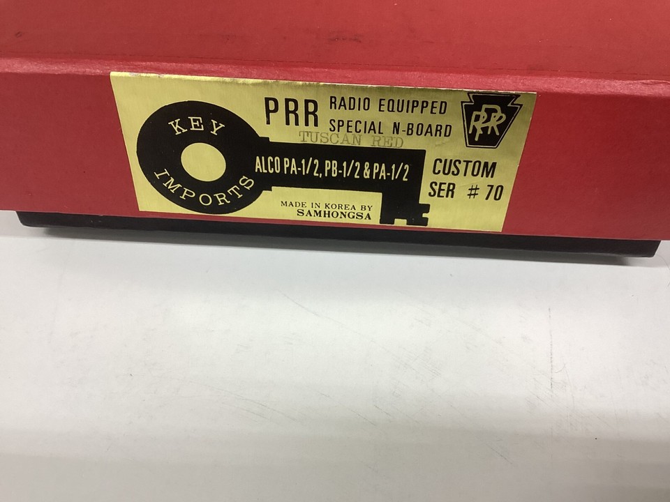 Key Imports Custom series #70 N scale “PRR” tuscan red Alco PA1/2, P1.2 ...