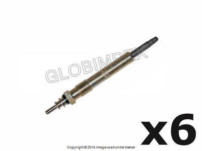 Mercedes E300 96-99 12 mm Glow Plug Set of 6 BOSCH OEM +1 YEAR WARRANTY ...