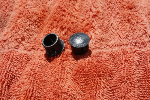 Aluminum Handlebar bar End Plugs BLACK End Caps 11mm 12mm 1/2" hole ...