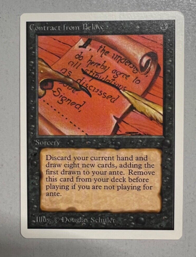 Contract from Below - Unlimited - RL Near Mint EN - Magic The Gathering ...