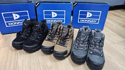 Donnay Suede Hi Boots Mens Walking Hiking Shoes Size 6.5, 7, 8, 9, 9.5 ...