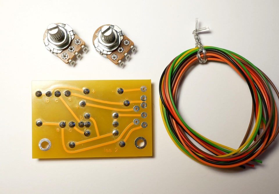 Pre Built BC108 Fuzz Face Board PCB Kit NOS Components Allen Bradley ...