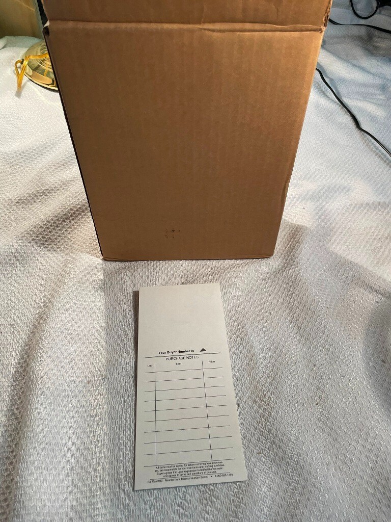 Auction Bidder Cards, Not Numbered, 10 entries per card, Box of 1000 | eBay