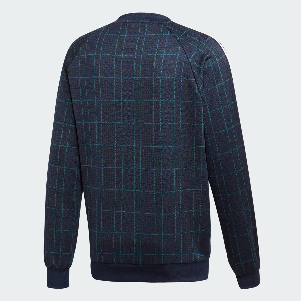 Adidas Originals Tartan Crewneck Collegiate Navy/White Men's
