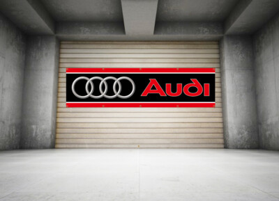 Audi Car Logo 2x8 FT Banner Racing Flags Car Show Garage Wall Workshop ...