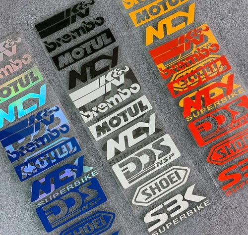 Reflective Motorcycle Side Strip Bike Helmet Sticker Decal For YAMAHA ...