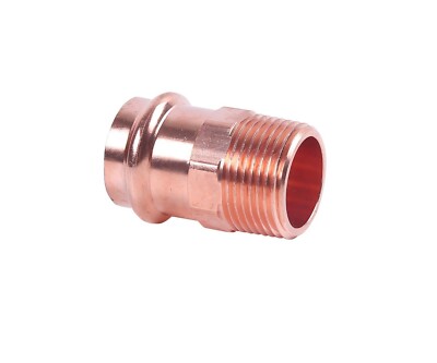 (1) 2" MIP x Press LF Copper Male NPT Propress Press Male Adapter ...