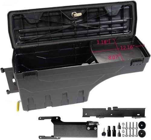 For 2015-2019 F150 Driver Side Lockable Storage Box Case Truck Bed ...