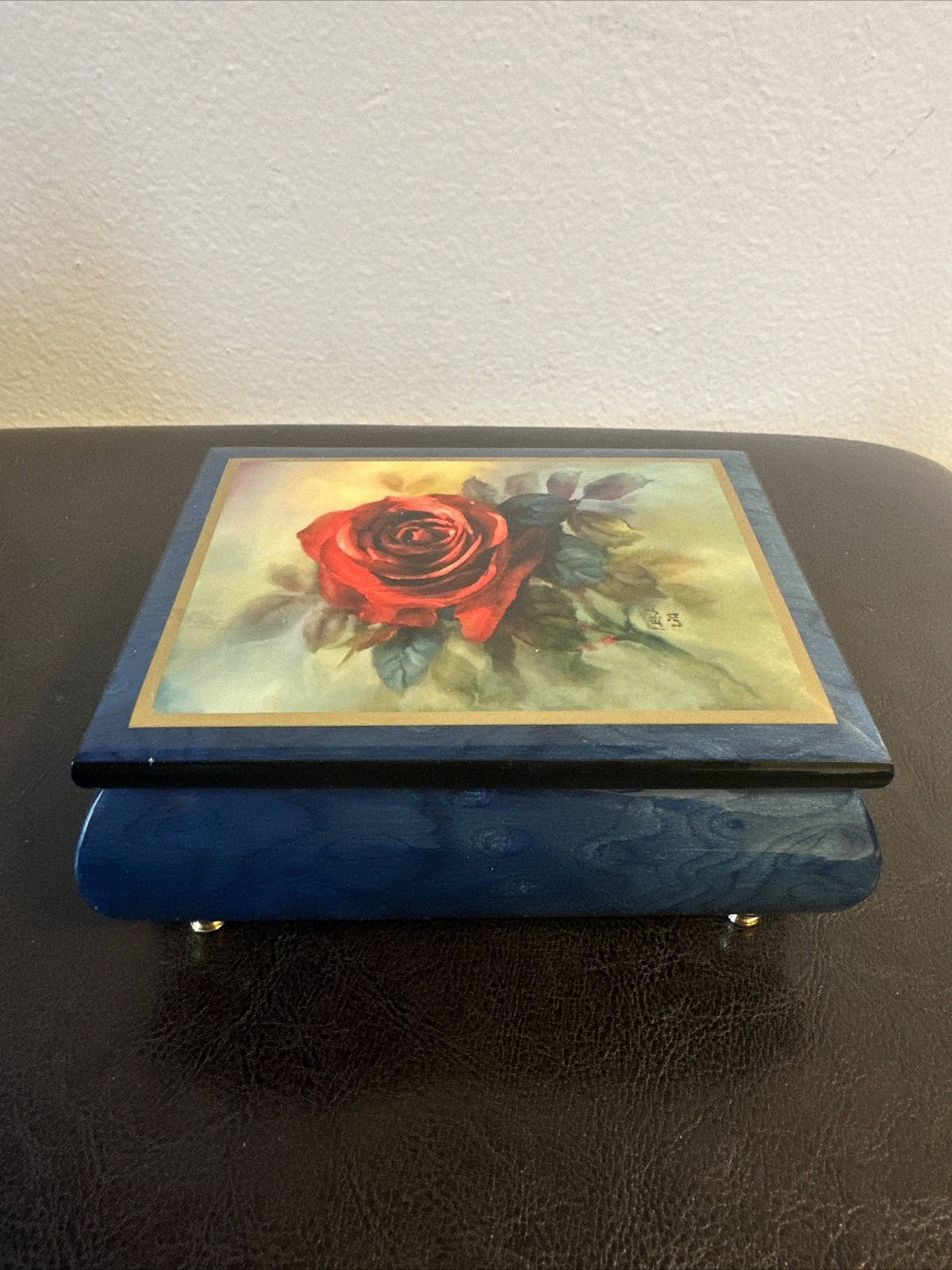 HANDMADE ERCOLANO MUSIC BOX Floral - ITALIAN- Tchaikovsky’s Romeo And ...