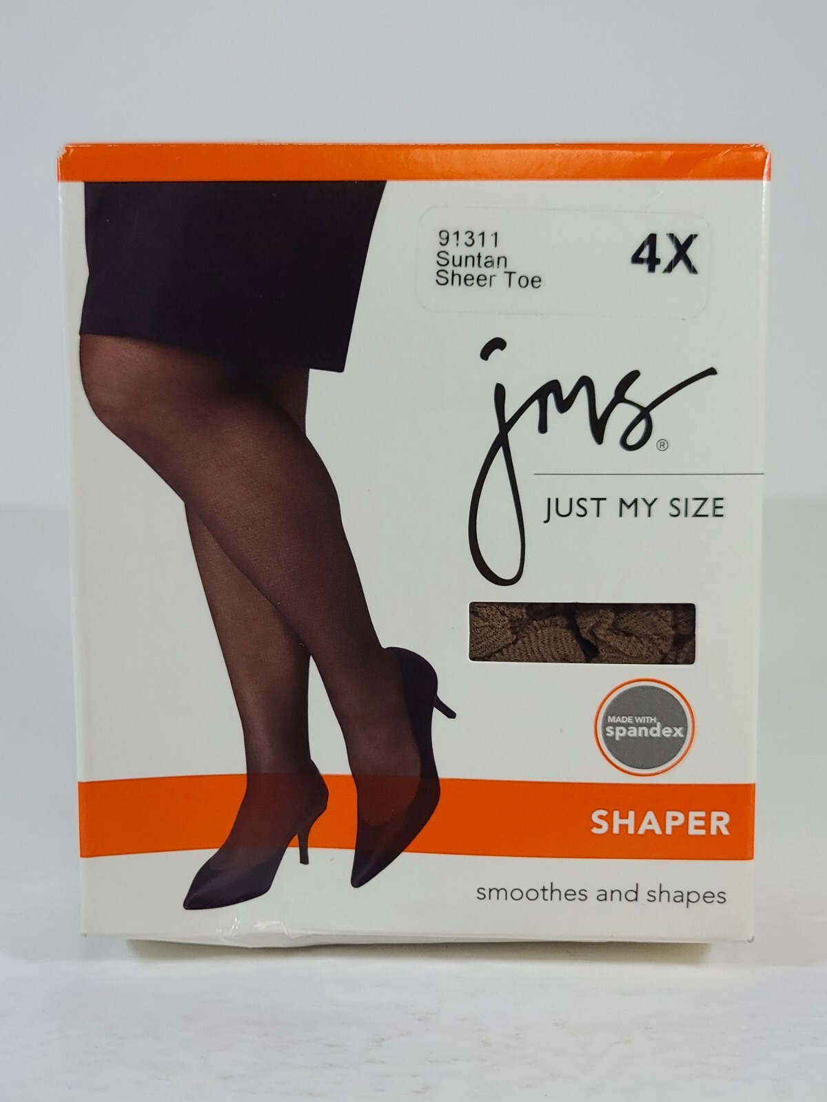 Just My Size JMS Body Shaper Smoothe & Shapes Suntan Sheer Toe ...