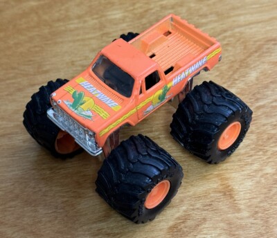 Vintage 1987 Road Champs Heatwave Monster Truck Orange 80s Pickup Dodge ...